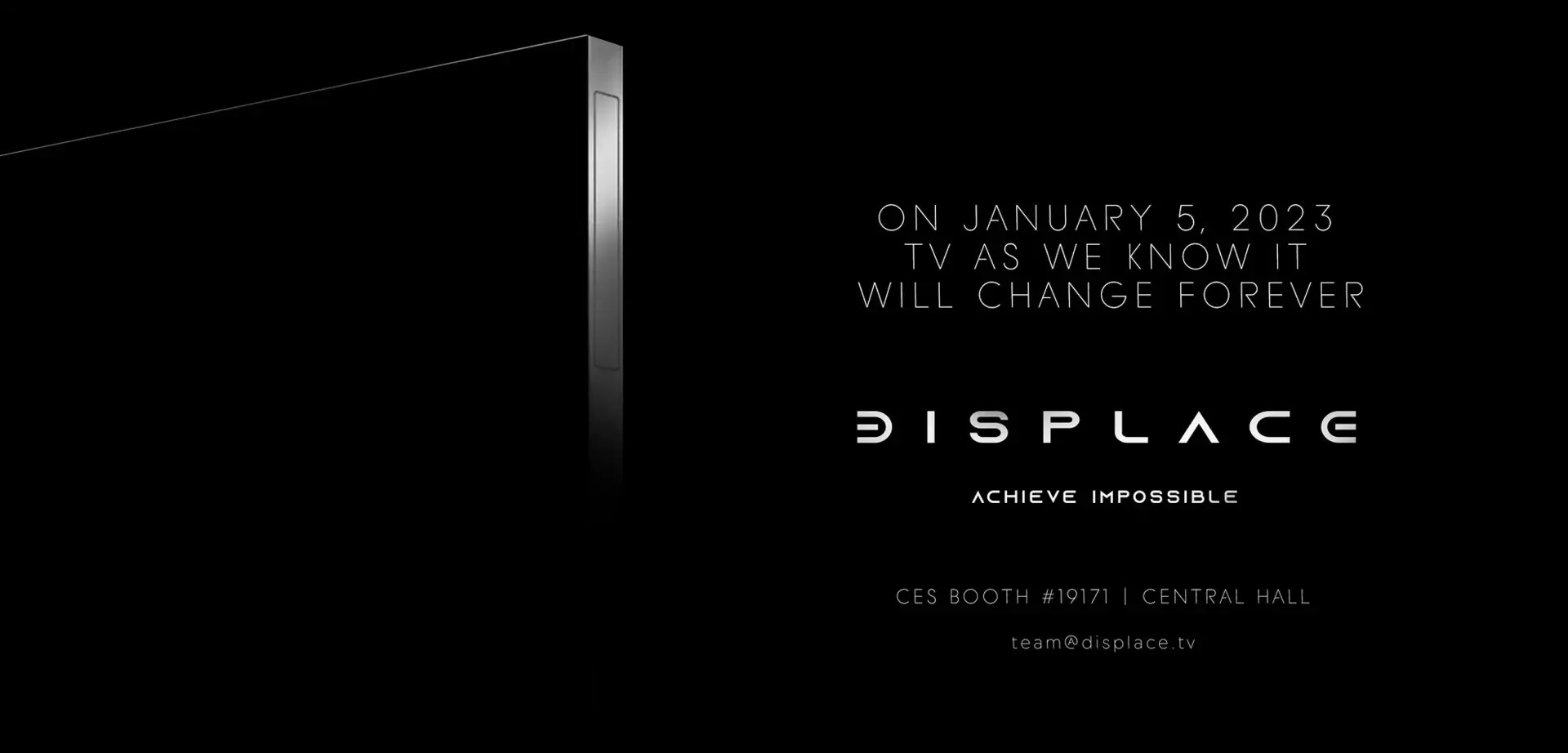 不需要電源線的電視！？Displace TV 將在 CES 展示會登場！ - Paradaily - 遊戲｜動漫｜3C科技